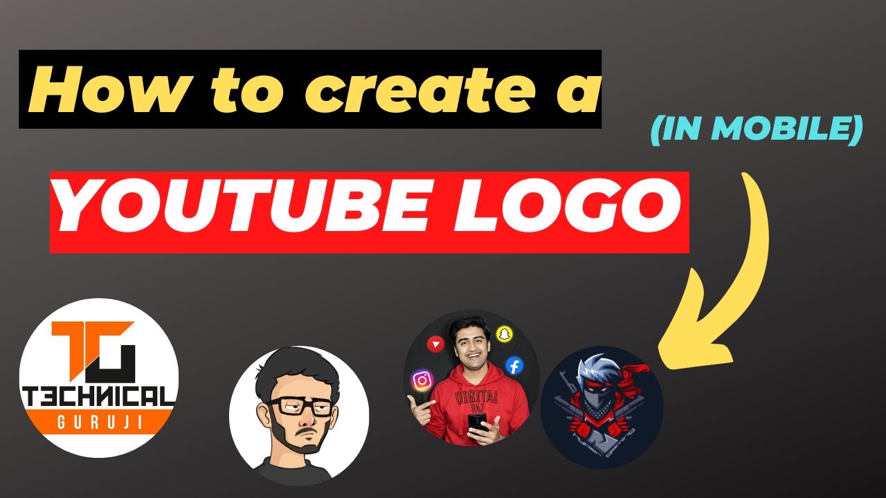 How to create a YOUTUBE LOGO|How to Create a YouTube Channel Icon In ...