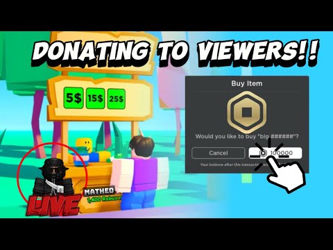 🔴PLS DONATE LIVE | Raising Robux! | Im Poor - YouTube