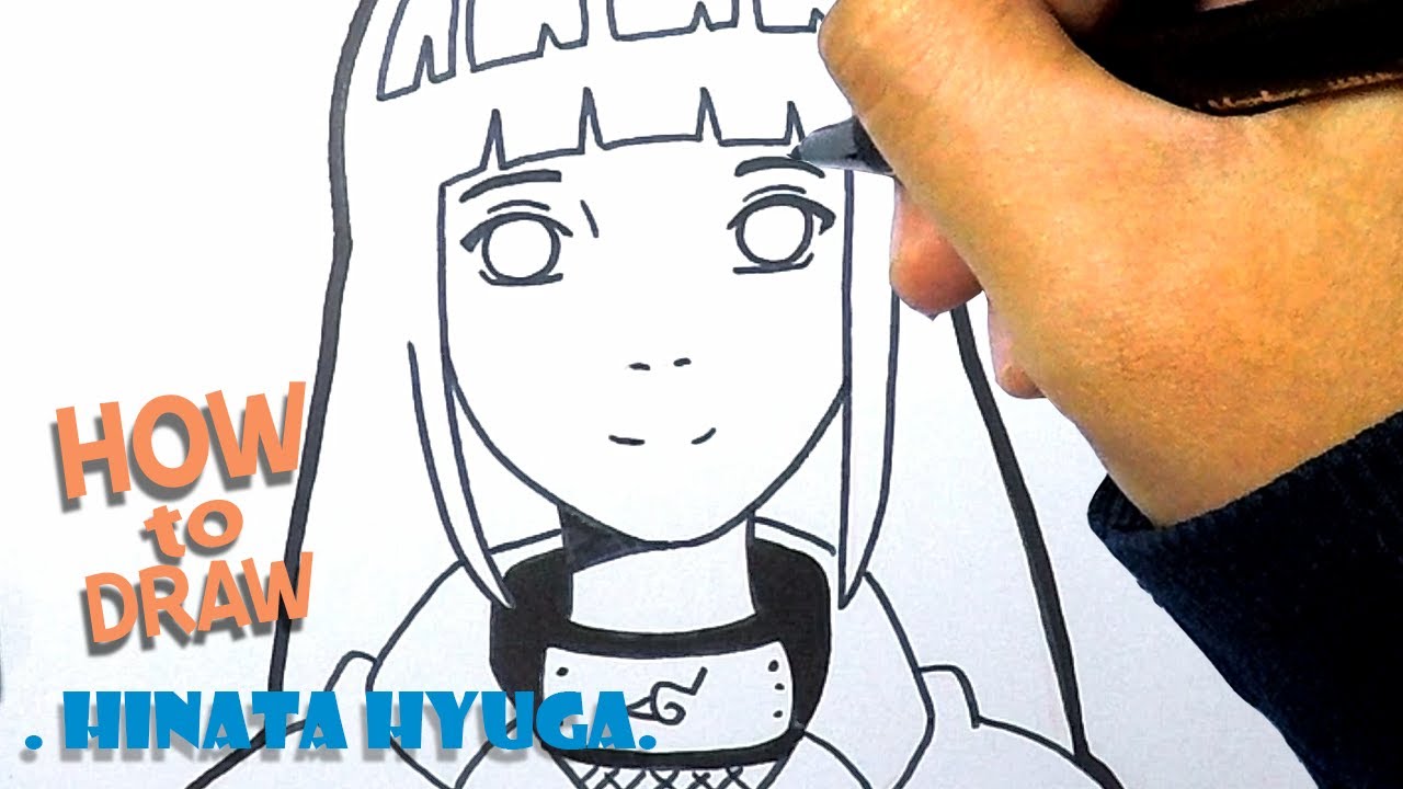 How to Draw hinata hyuga | Anime Girl Drawing | Easy Drawing - YouTube