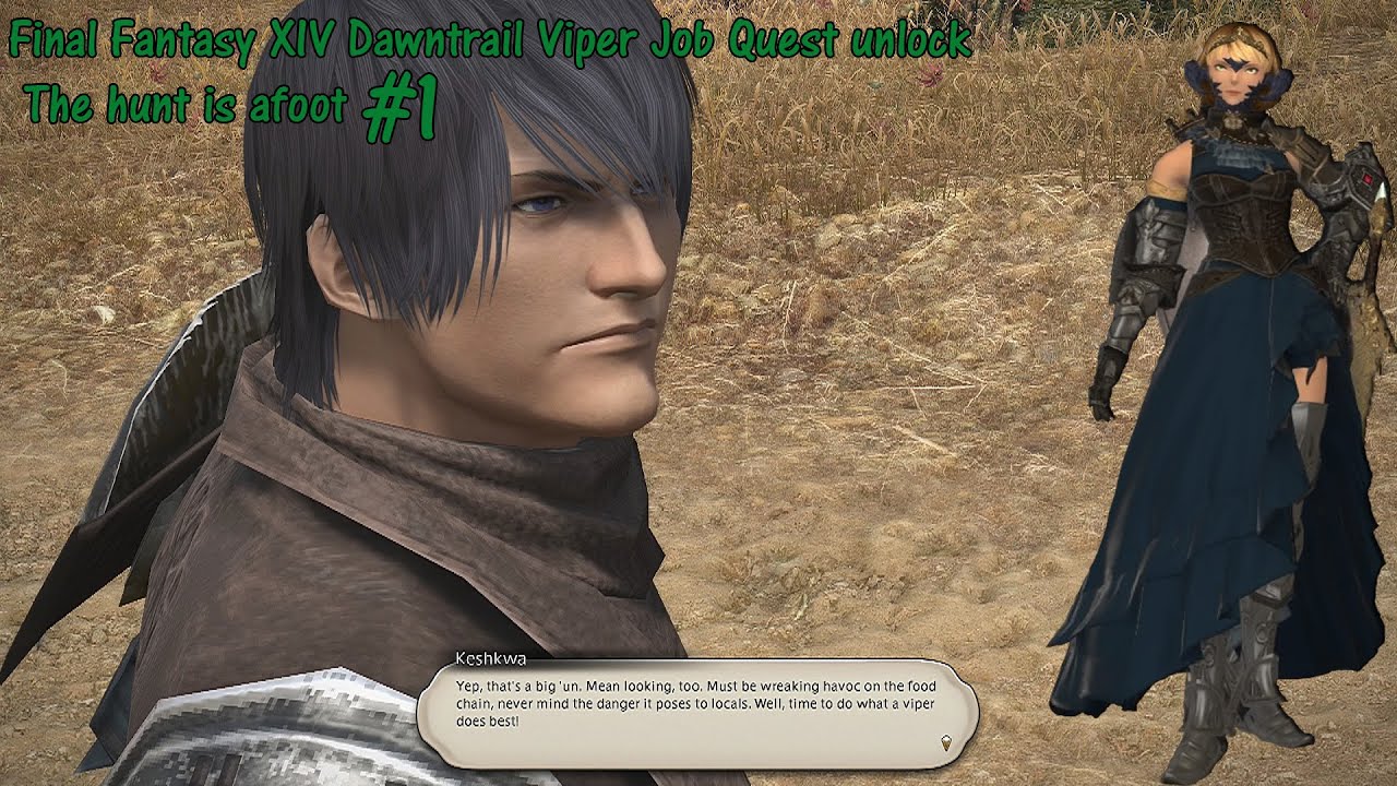 Final Fantasy XIV Dawntrail Viper Job Quest unlock The hunt is afoot ...