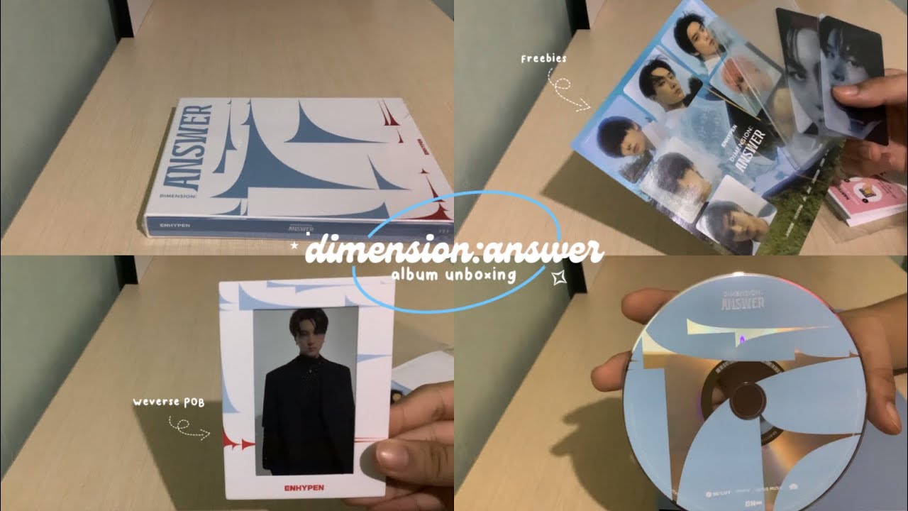 Unboxing Enhypen’s Dimension:Answer album | Yet version☁️ ☻ - YouTube