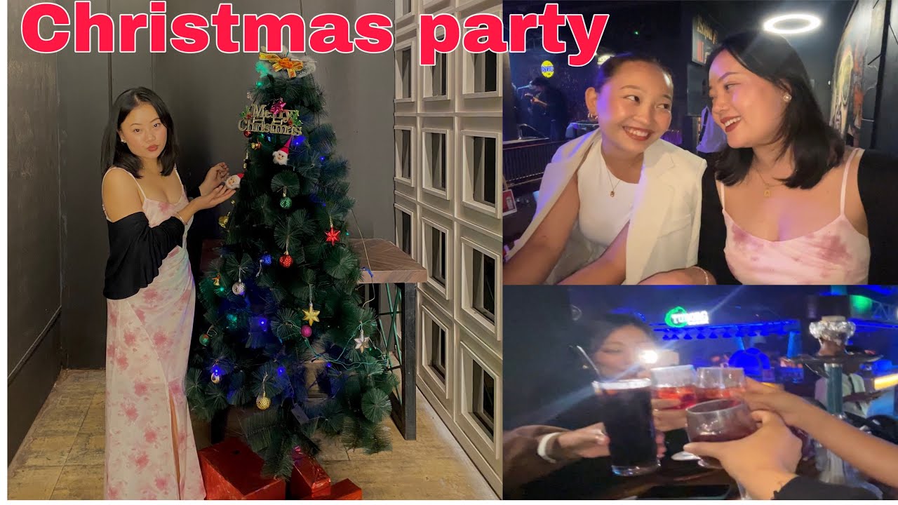 Happy Christmas And go night out Christmas party with my girls😘🌸 - YouTube
