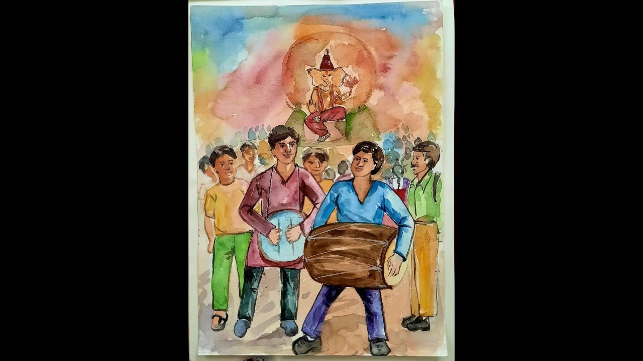Ganpati Bappa memory drawing | Ganesh Festival | - YouTube