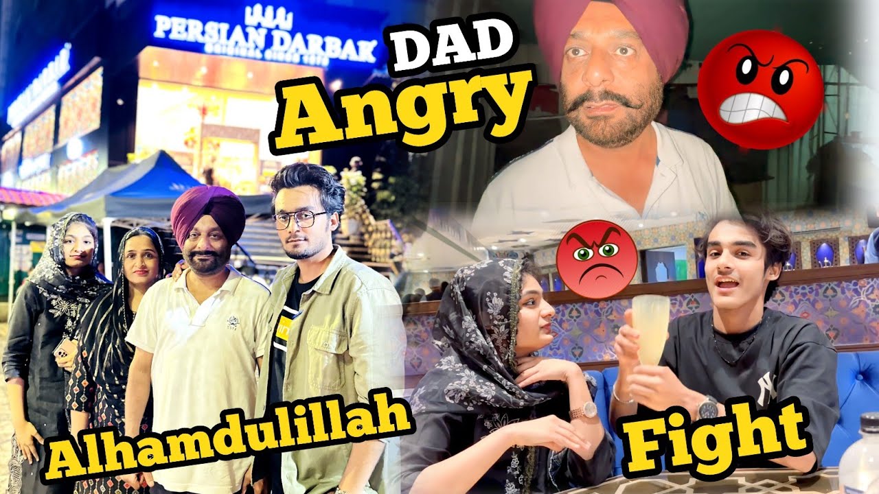 Dinner with Family | Persian Darbar, Pune | Angry Sardar Ji | Harman Manjot Fight | Param Vlog ...