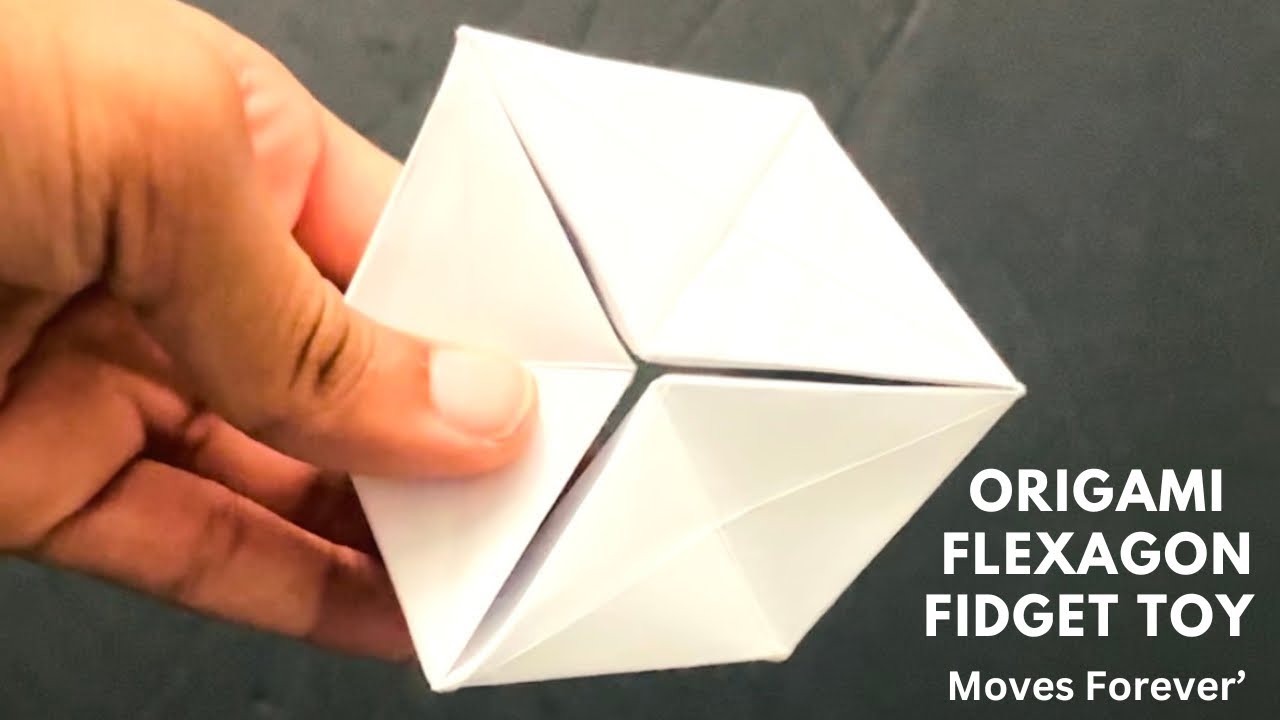How To Make An Origami Flexagon (Rotates Forever) - YouTube