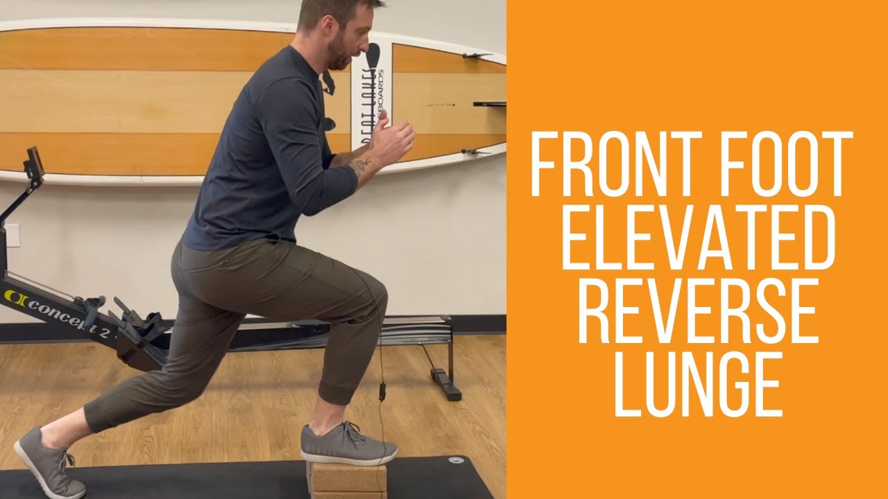 Front Foot Elevated Reverse Lunge | Advanced Lunge Variation - YouTube