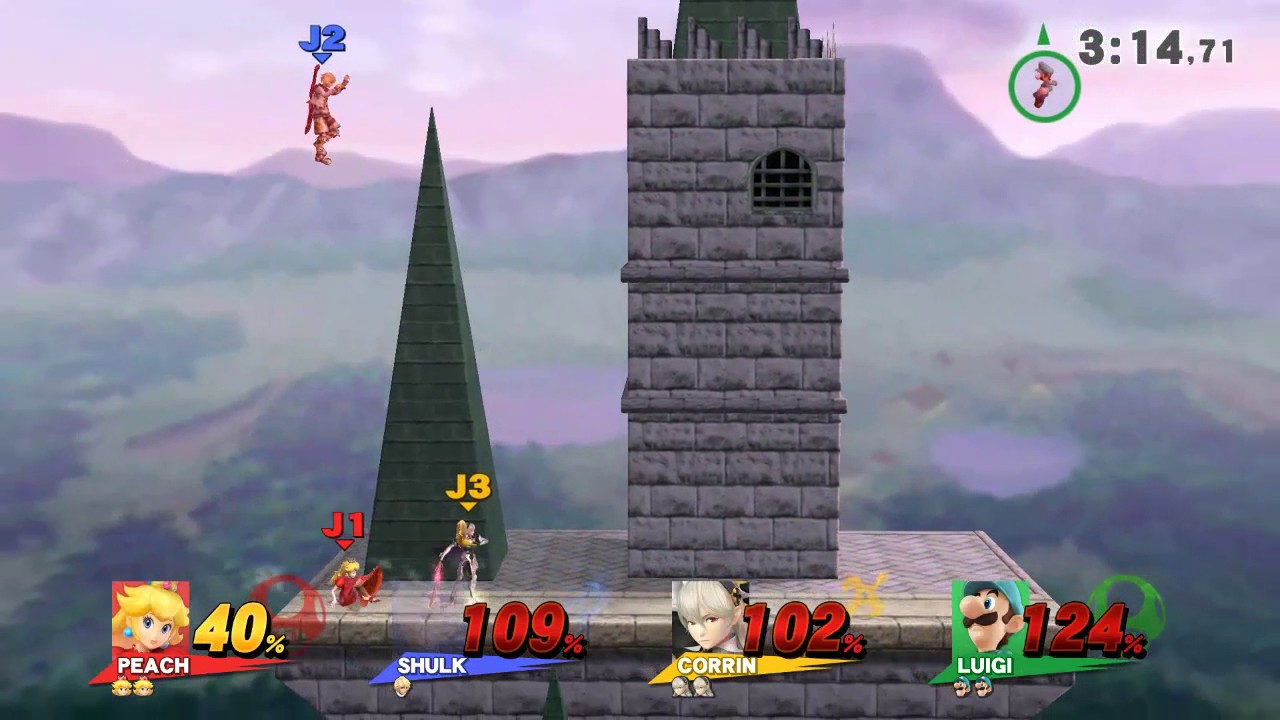 Tourney: Peach VS Shulk VS Corrin VS Luigi - YouTube