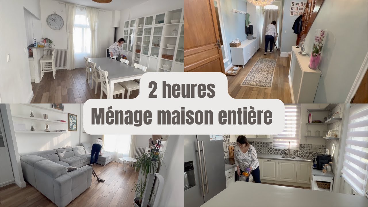 2 H ROUTINE MENAGE / ORGANISATION MAISON / MOTIVATION MENAGE MAISON ...