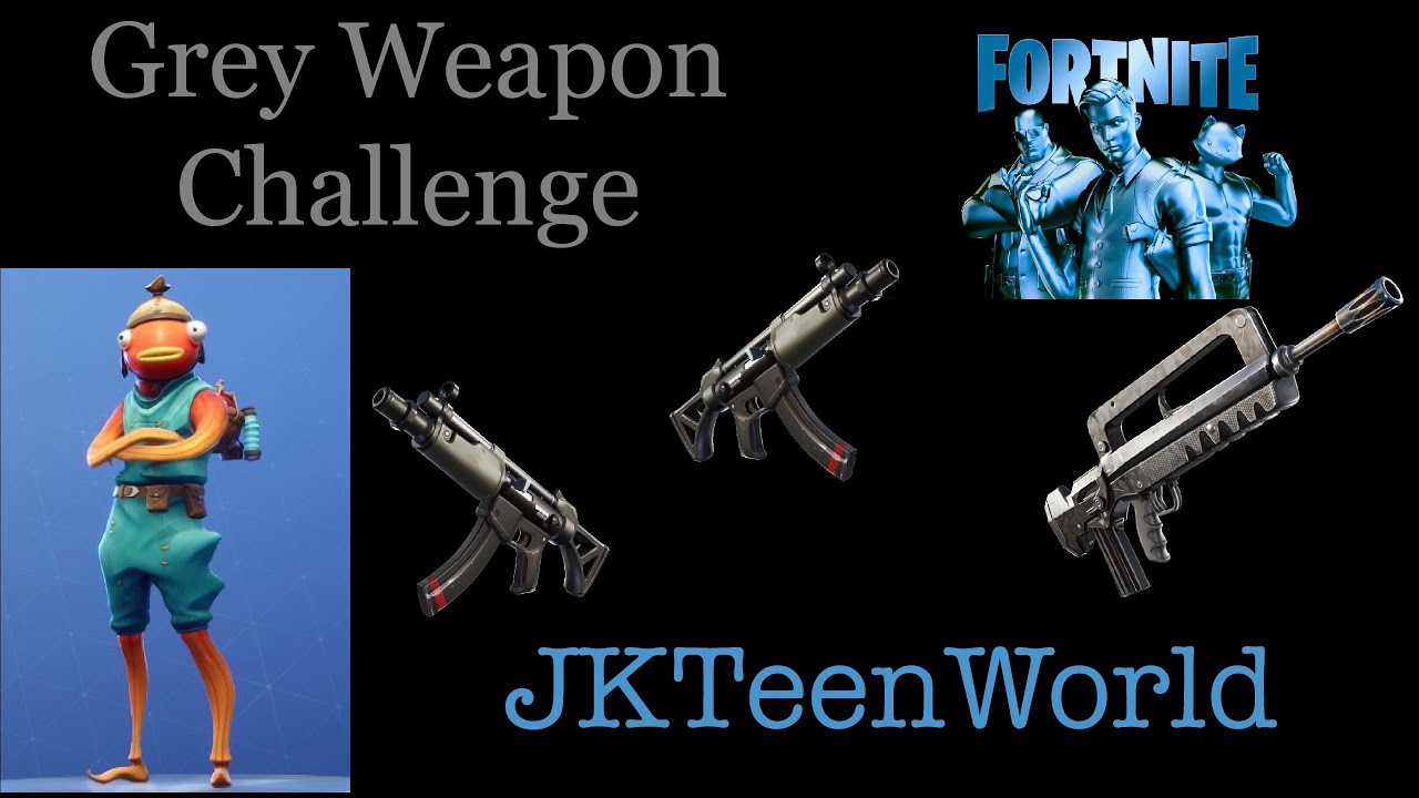 Fortnite - Grey Weapons Only Challenge - YouTube