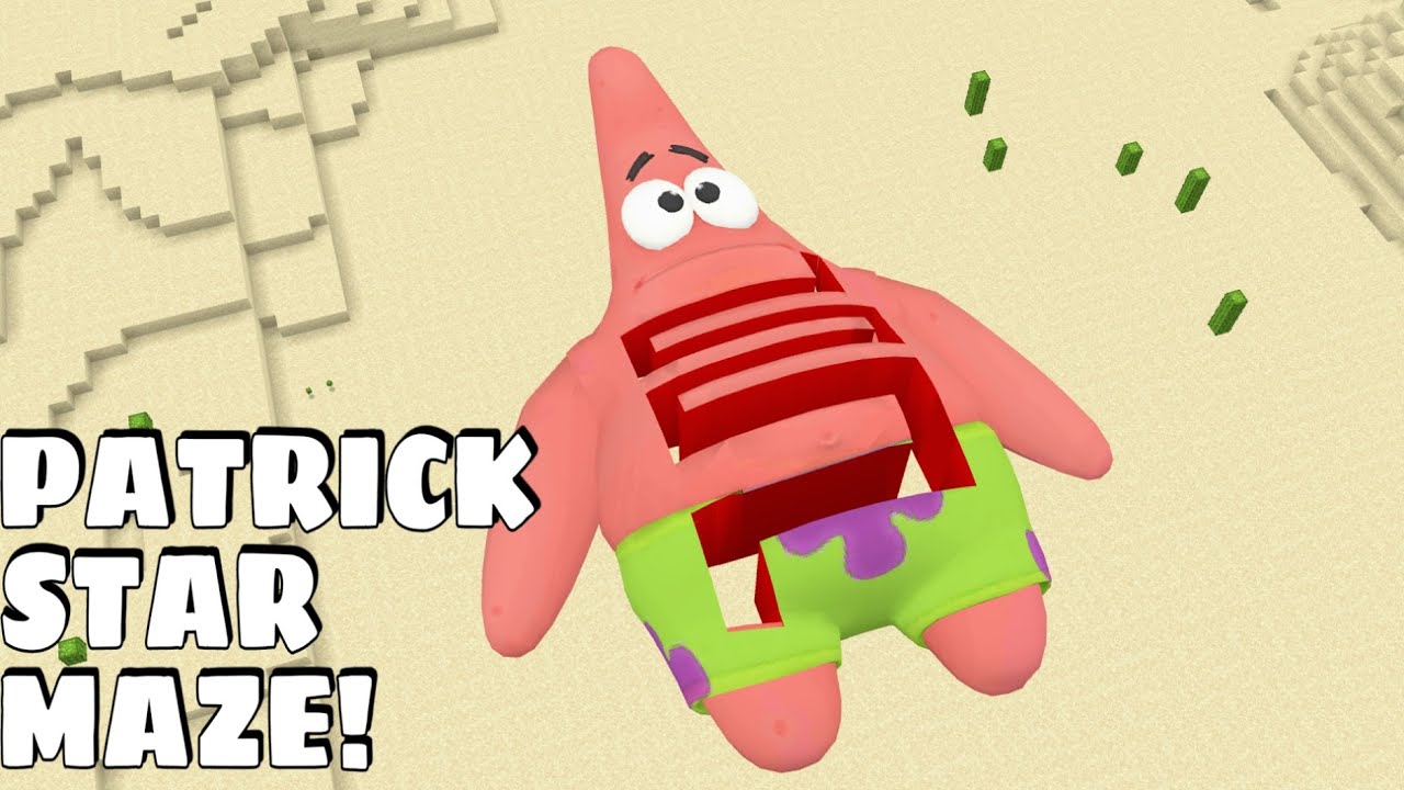 PATRICK STAR MAZE CHALLENGE in Minecraft - Coffin Meme Gameplay - YouTube