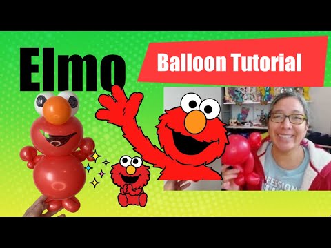 Elmo balloon tutorial - YouTube