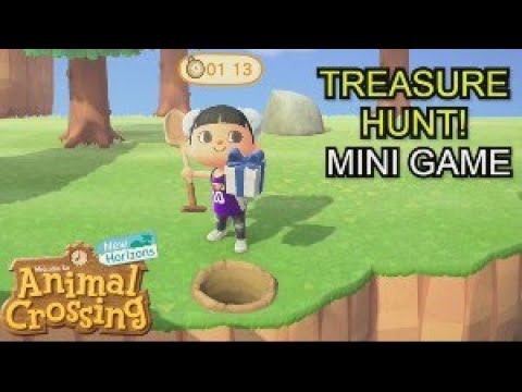 Treasure Hunt in Animal Crossing: New Horizons I Mini Game - YouTube