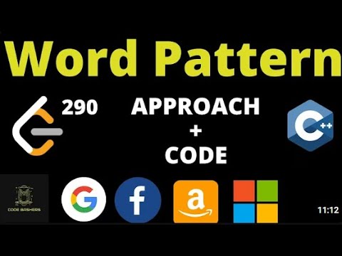 Leetcode 290 | Word Pattern Explained | Pyhton - YouTube