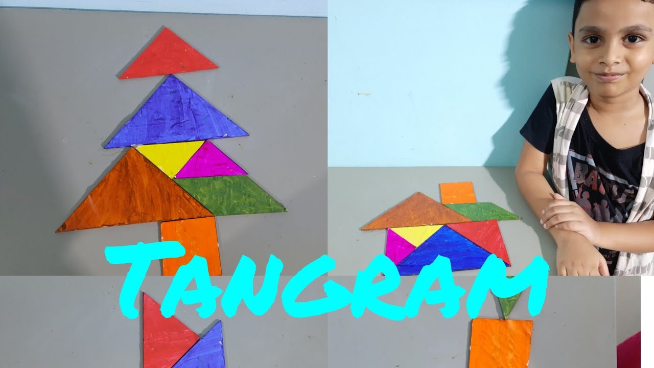 Tangram | How to make Tangram shapes | What is a Tangram? | Aman and ...