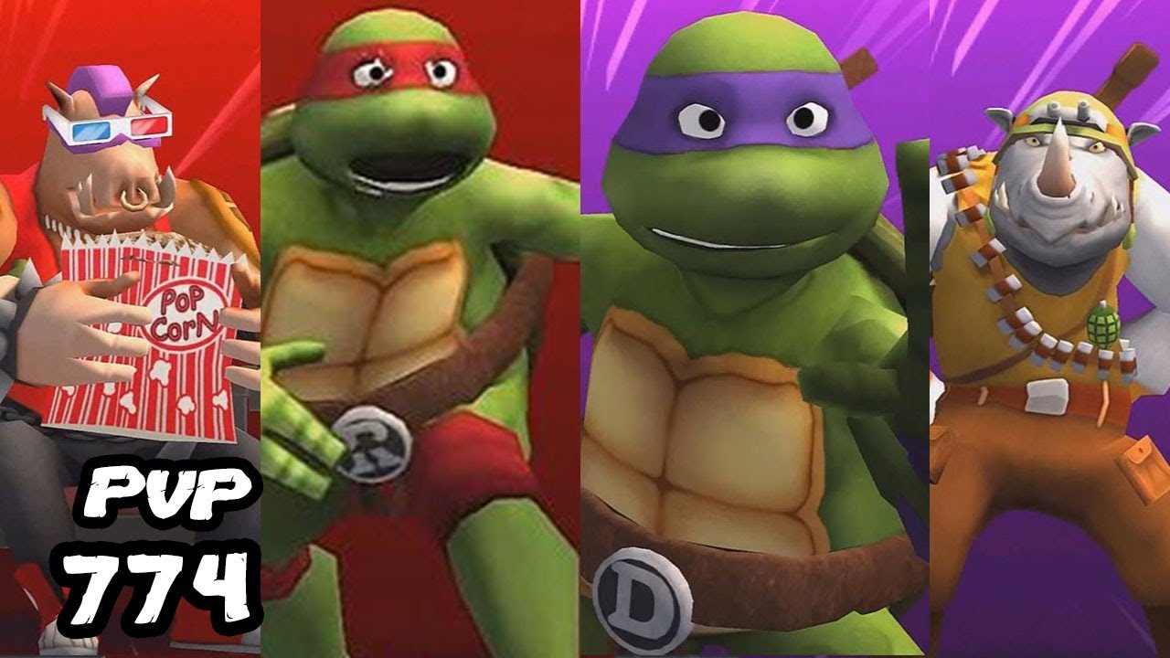 TMNT Legends PVP 774 (Raphael Classic, Donatello Classic, Rocksteady ...