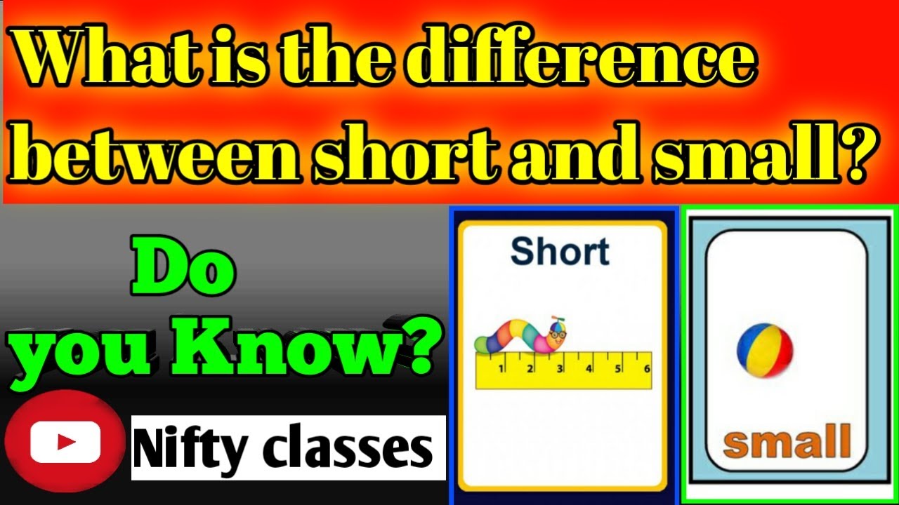 Difference between Short and Small? - YouTube