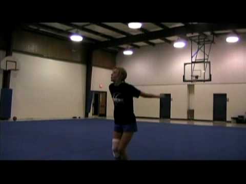 how to do standing tumbling - YouTube