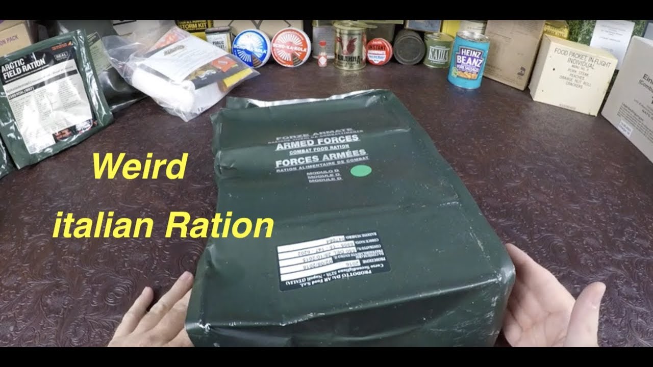 2016 Italian Military Armed Forces Combat Food Ration Review Module D ...