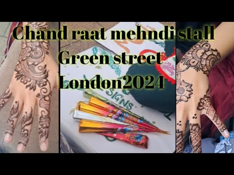 Chand Raat Preparation & Mehndi Stall Tour | Chand raat in Green street ...