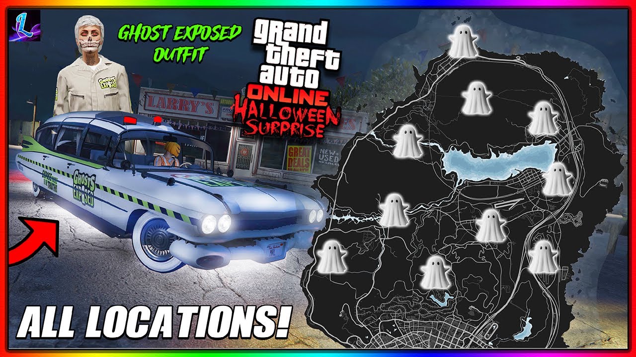 Unlock the LIMITED TIME GHOSTBUSTERS Car AND OUTFIT in GTA Online! (ALL Ghosts Hunt Map ...