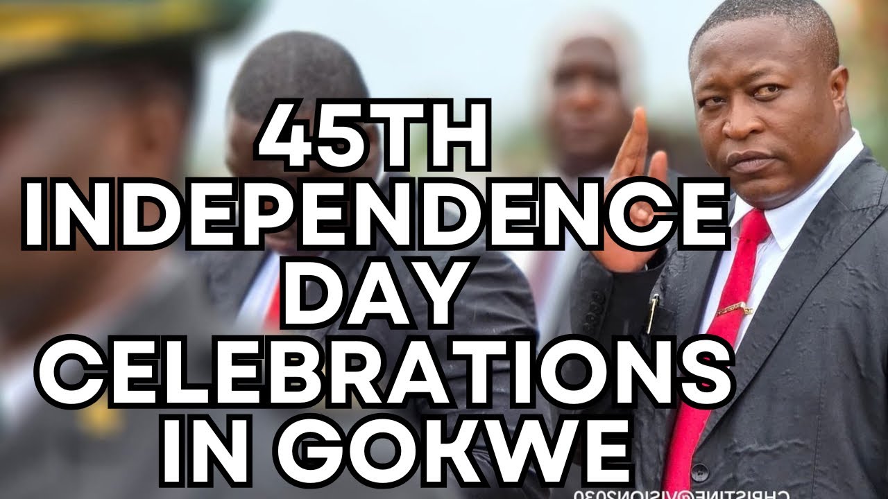 Major Sean Mnangagwa Drenched in Rains at the 45th Independence Day ...