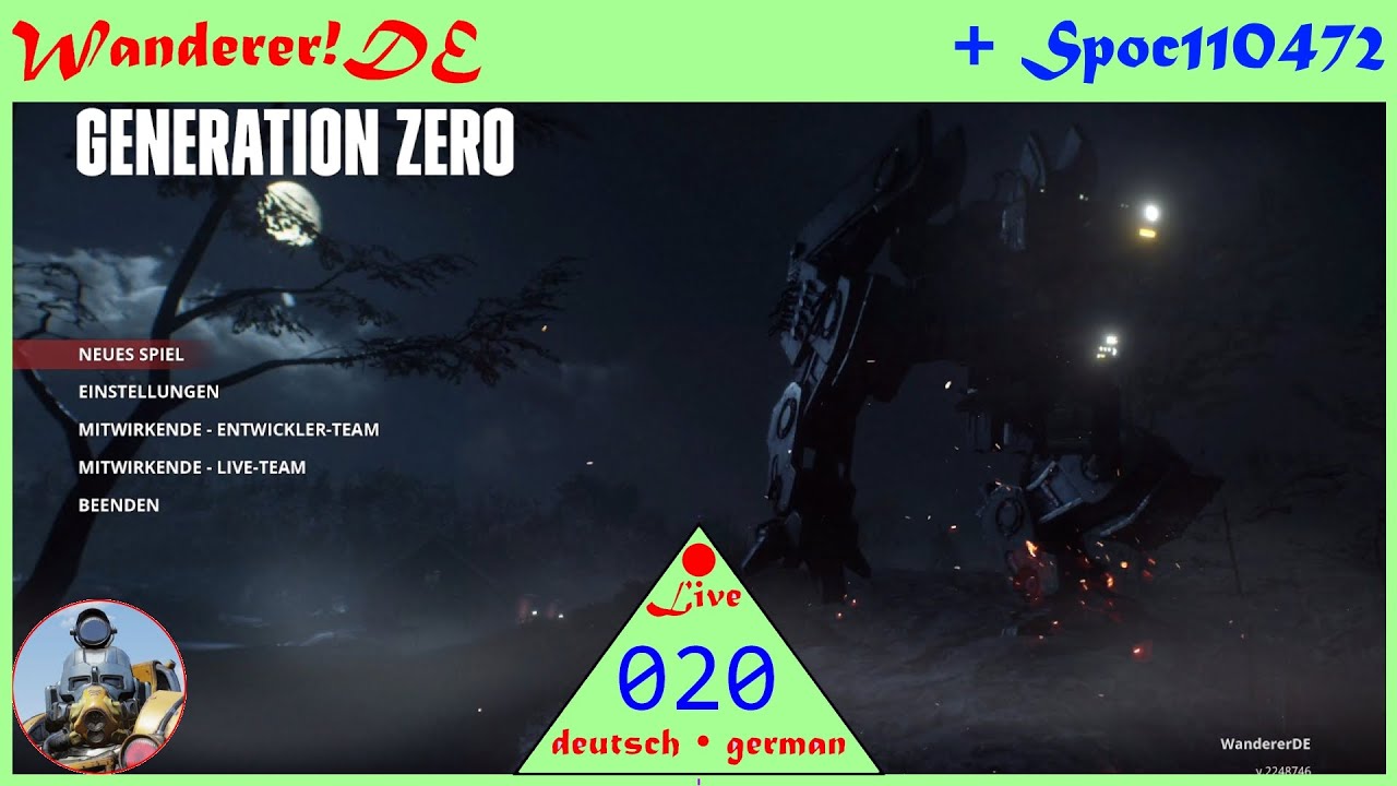 🔴Live🔴 Generation Zero • 020 Coop • Die letzten Quests • Deutsch mit Spoc Scheini Wanderer - YouTube