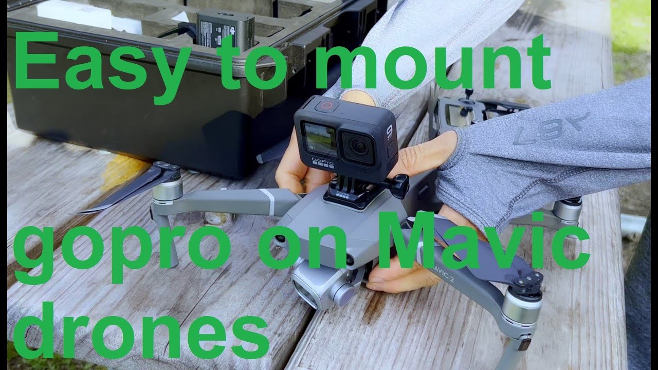 how to mount GoPro on Mavic pro2 drone - YouTube