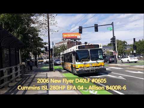 MBTA Route 77: 2006 New Flyer D40LF #0605 - YouTube