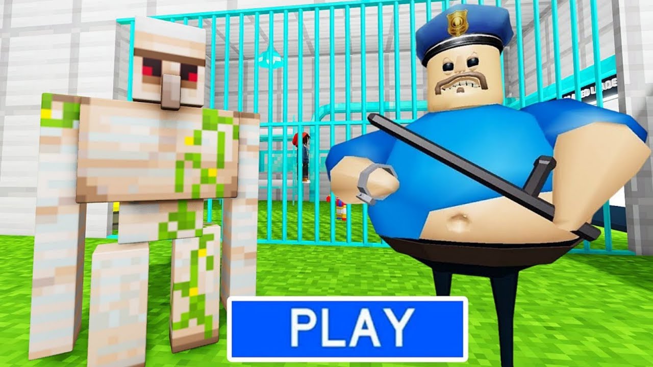 IRON GOLEM PRISON RUN ESCAPE OBBY ROBLOX - YouTube