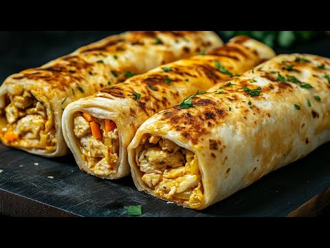 Tortilla ve tavuk fileto var mı? Olağanüstü sulu dolgu ve çıtır kabuk!