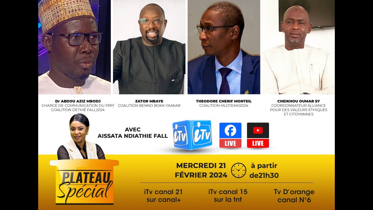 Plateau spécial : Invités - Dr Abdou Aziz Mbodji, Zator Mbaye, Cherif ...