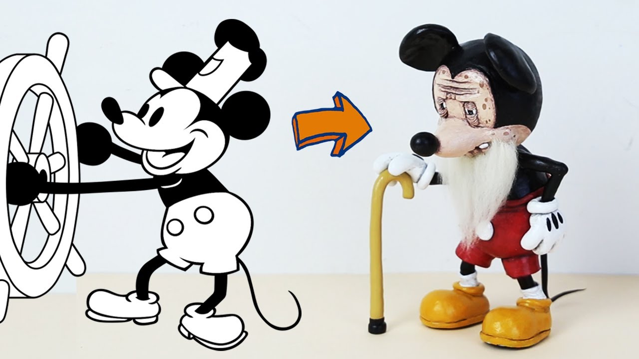 I made Mickey Mouse but he's very old! - YouTube