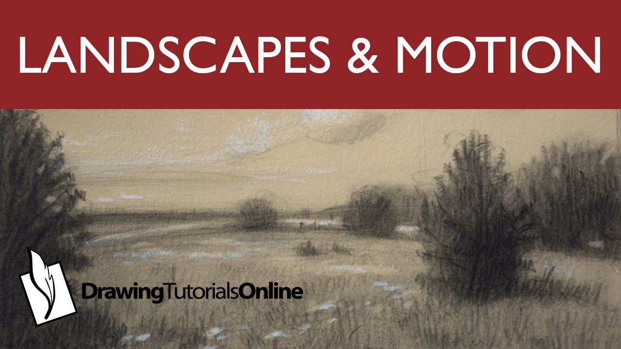 Landscape Drawing - Movement With Perspective - YouTube