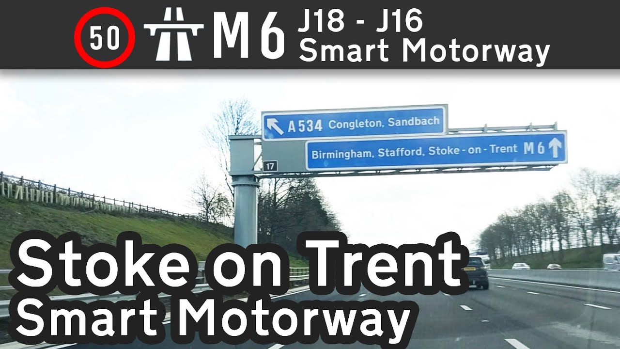 M6 J18 - 16 Smart Motorway - YouTube