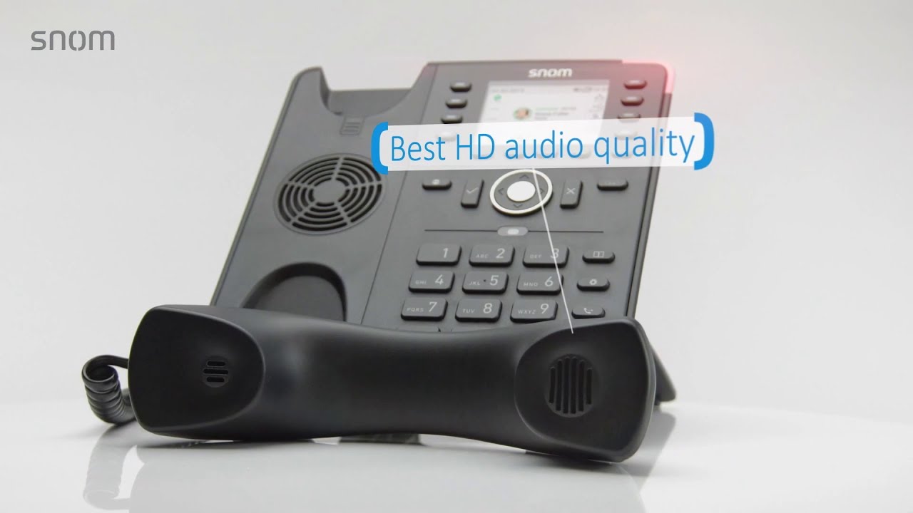 Snom D735 Mid-level SIP Desk Phone - YouTube