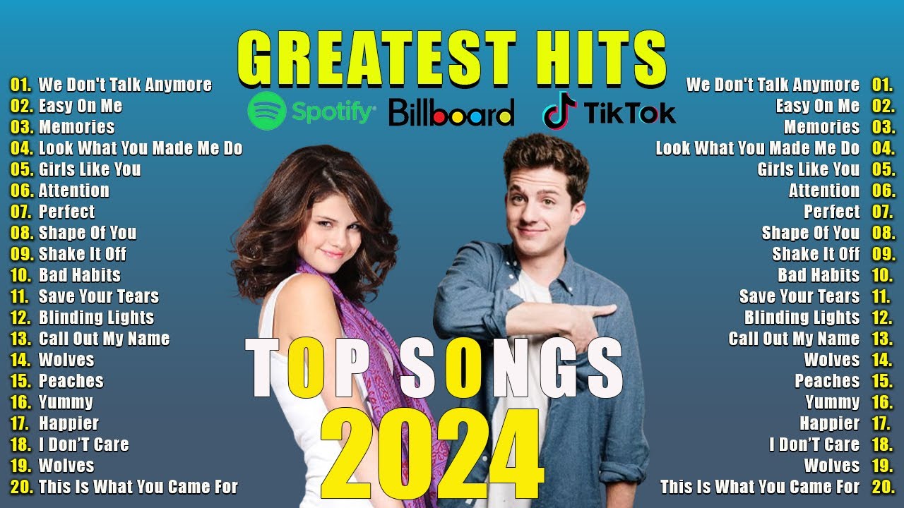 Adele, Bruno Mars, Ed Sheeran, Maroon 5, Dua Lipa, Rihanna, Taylor ...