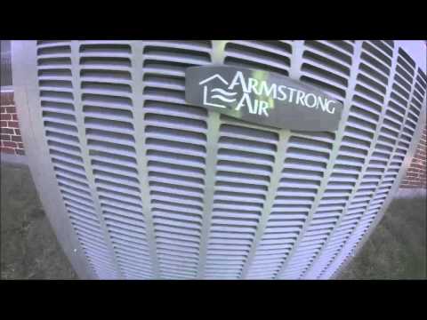 2015 Armstrong Air 5 ton 14 SEER Central Air Conditioner Running! - YouTube