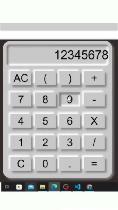 Working Calculator Using Html Css And Javascript Css Websitedesign Miniproject Cssdesign