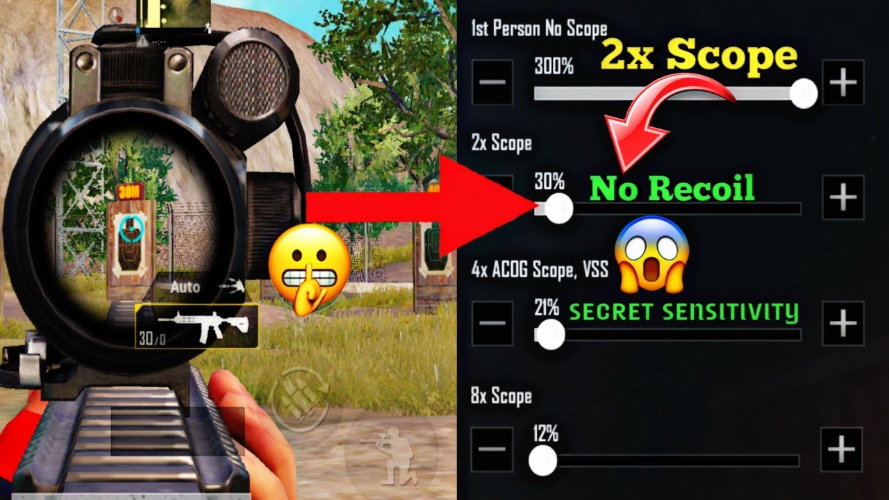 No Recoil Pubg Mobile Sensitivity Settings | No Recoil 2x Scope ...