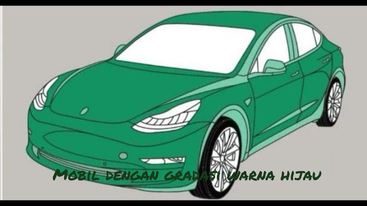 mobil dengan gradasi hijau tua dan hijau muda, lebih menarik - YouTube