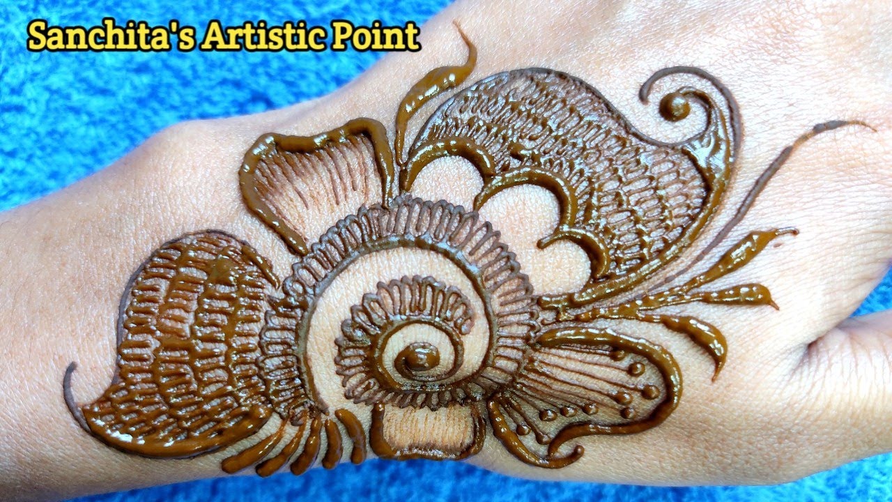 Normal Mehendi Design II Simple And Easy Back Hand Mehendi Design II ...