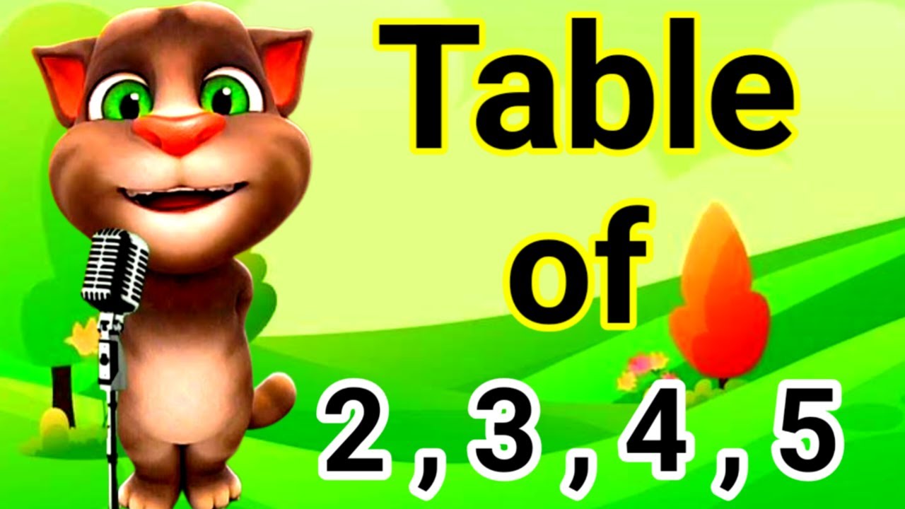 Table of 2 3 4 5, 2 to 5 ka Table, 2 se 5 tak ka Table, #tableof2to5 # ...