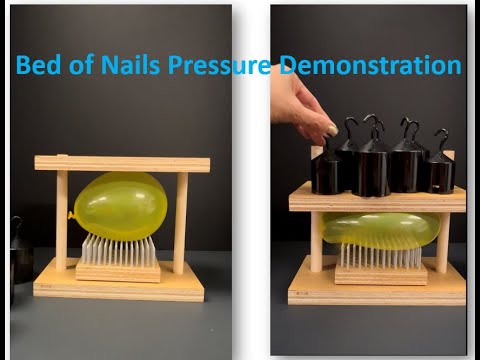 Bed of Nails Pressure Demonstration - YouTube