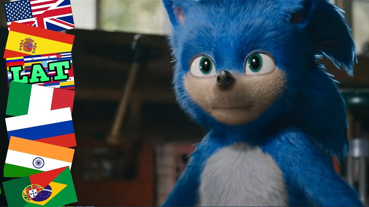 TRAILER 7 LANGUAGES COMPARISON (Sonic Movie) - YouTube