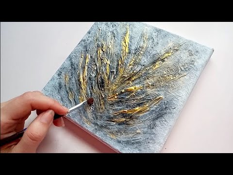 Abstract Painting Techniques for beginners| DIY Textured Painting - YouTube