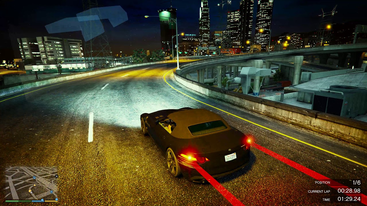 GTA V (PC) Walkthrough Part 106 / Freeway (Street Race) [4K] - YouTube