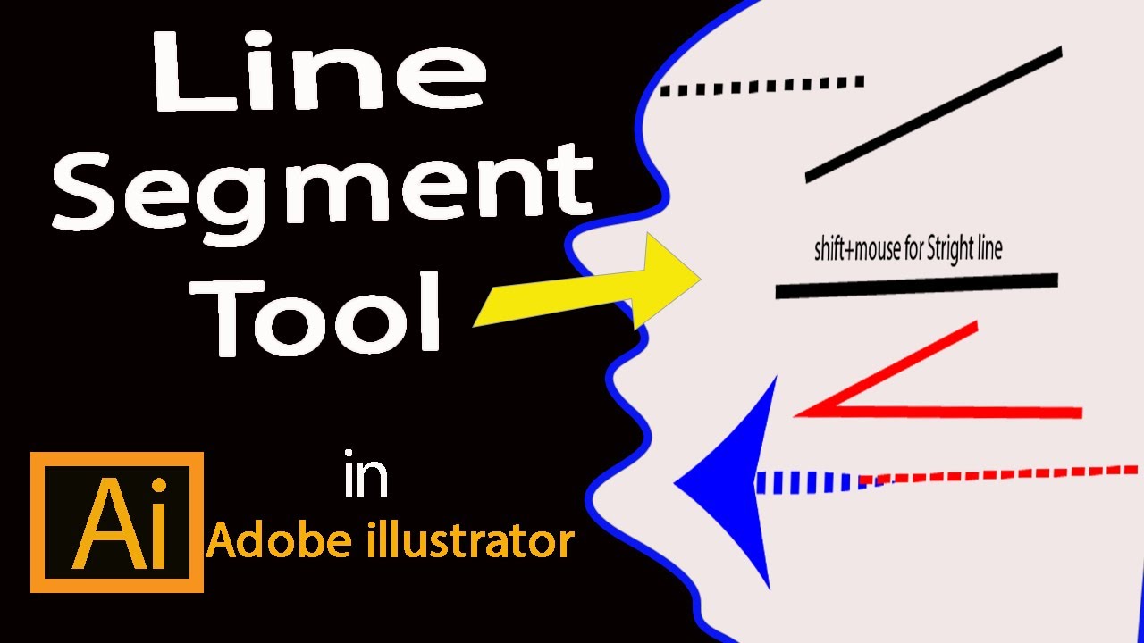 Line Segment Tool in adobe illustrator [ illustrator Basic Tutorial ...