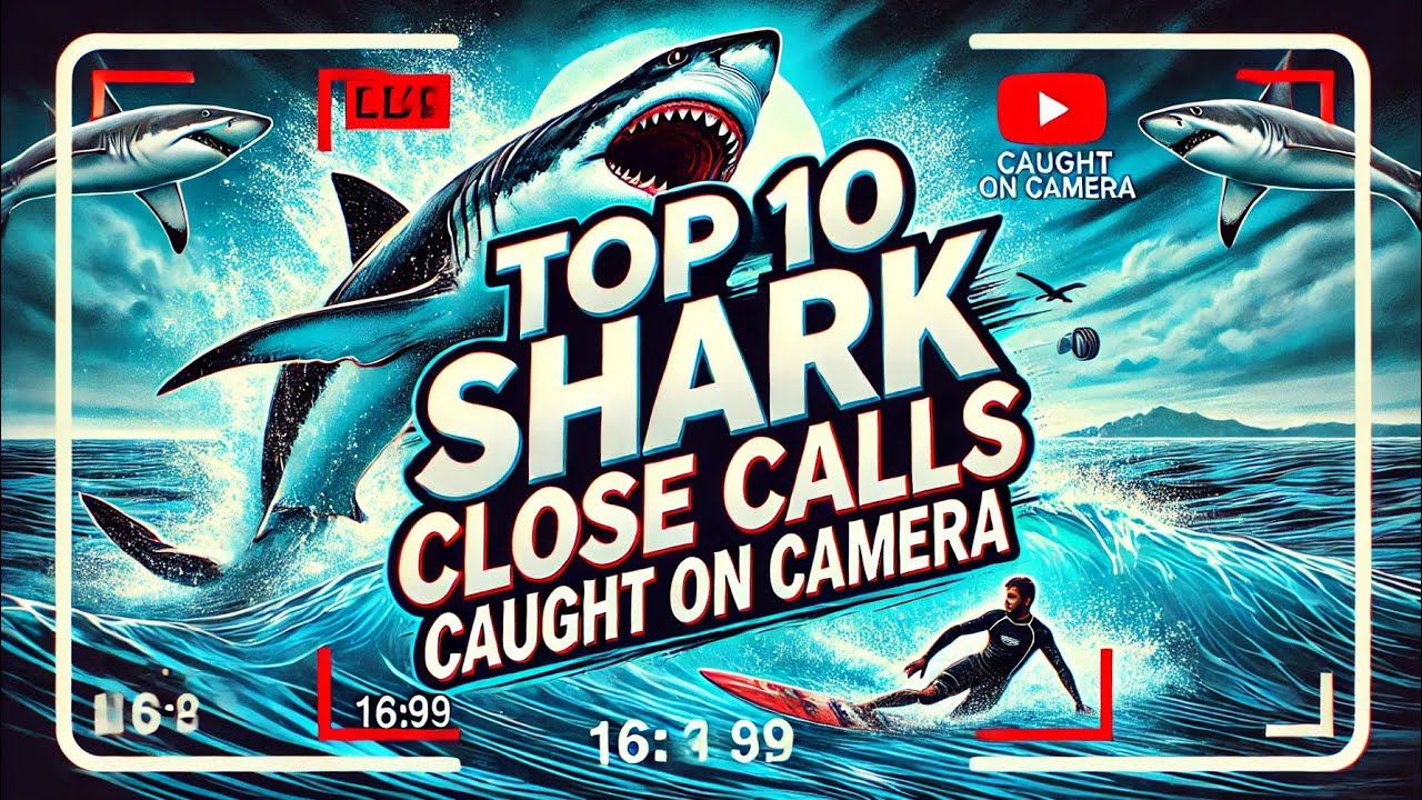 Top 10 Jaw-Dropping Shark Close Calls Caught on Camera - YouTube
