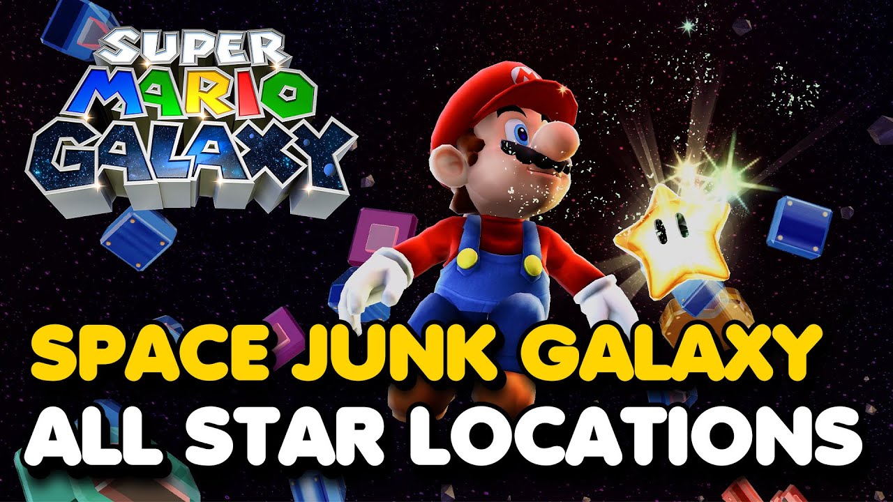 Super Mario Galaxy - Space Junk Galaxy - All Star Locations Walkthrough ...