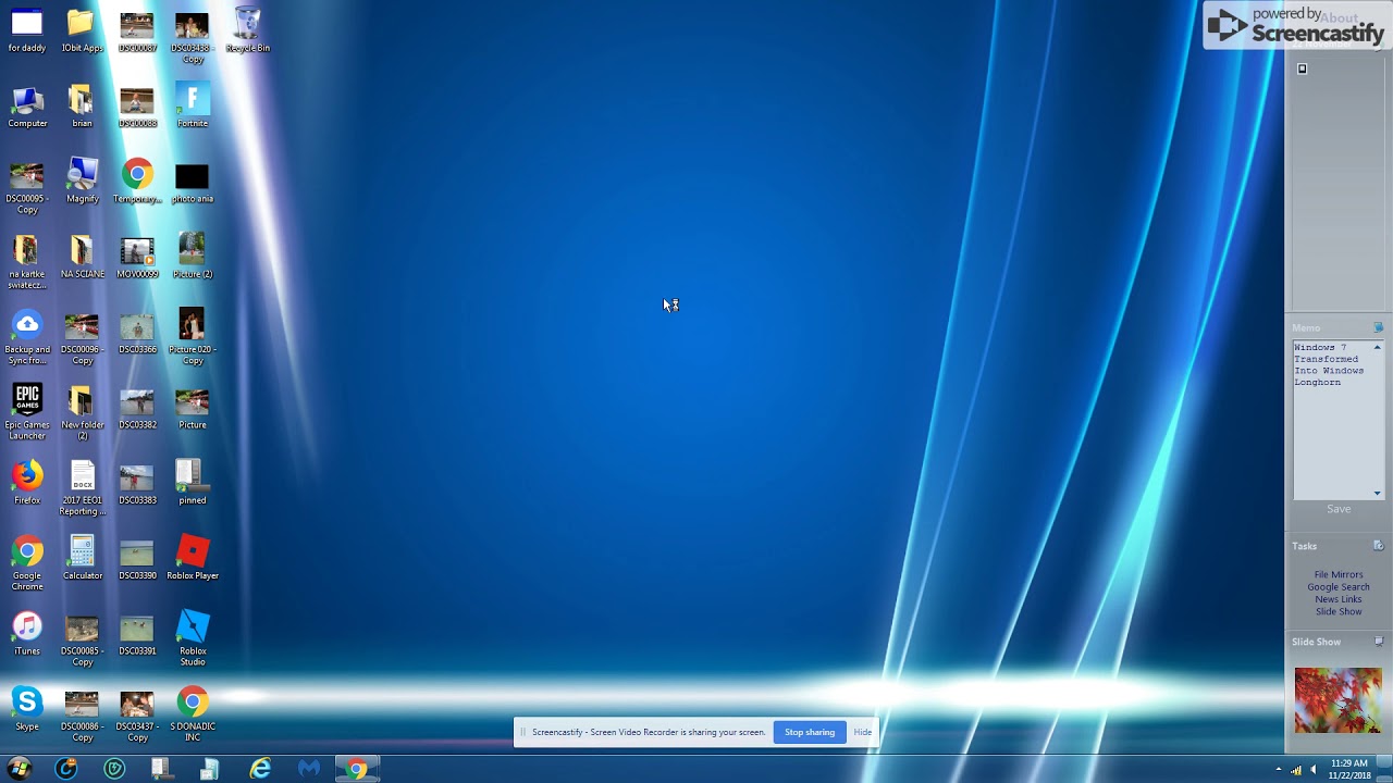 Windows 7 Pro Transformed Into Windows Longhorn Ultimate - YouTube